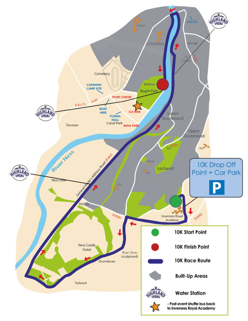 Loch Ness Marathon - river-ness-route-large