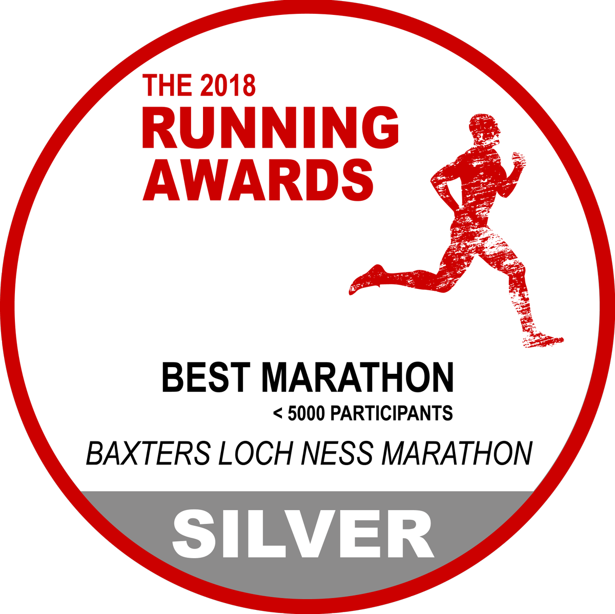 Loch Ness Marathon - Running Awards silver